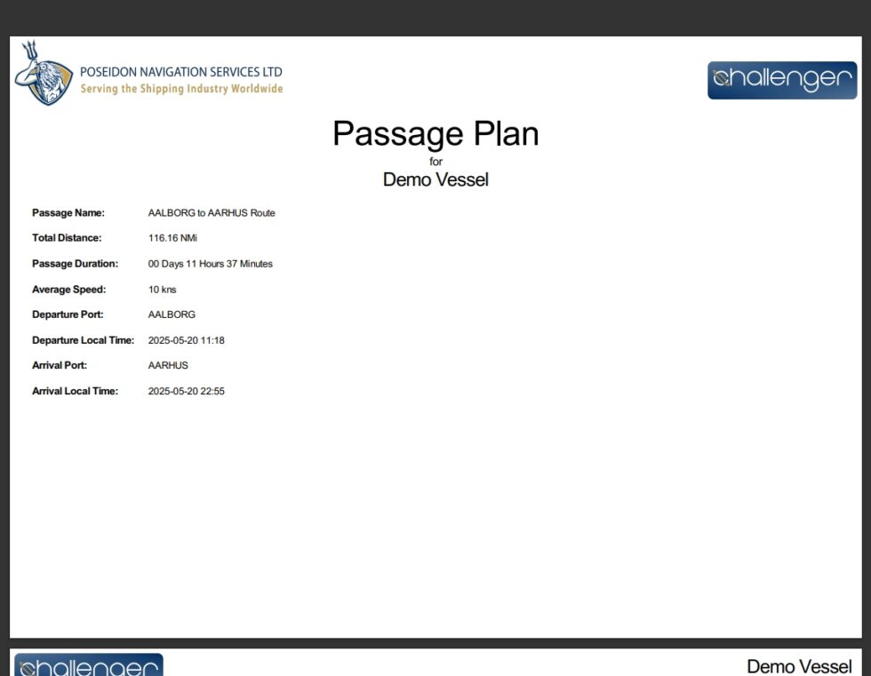 Passage Planning - Poseidon Navigation Services